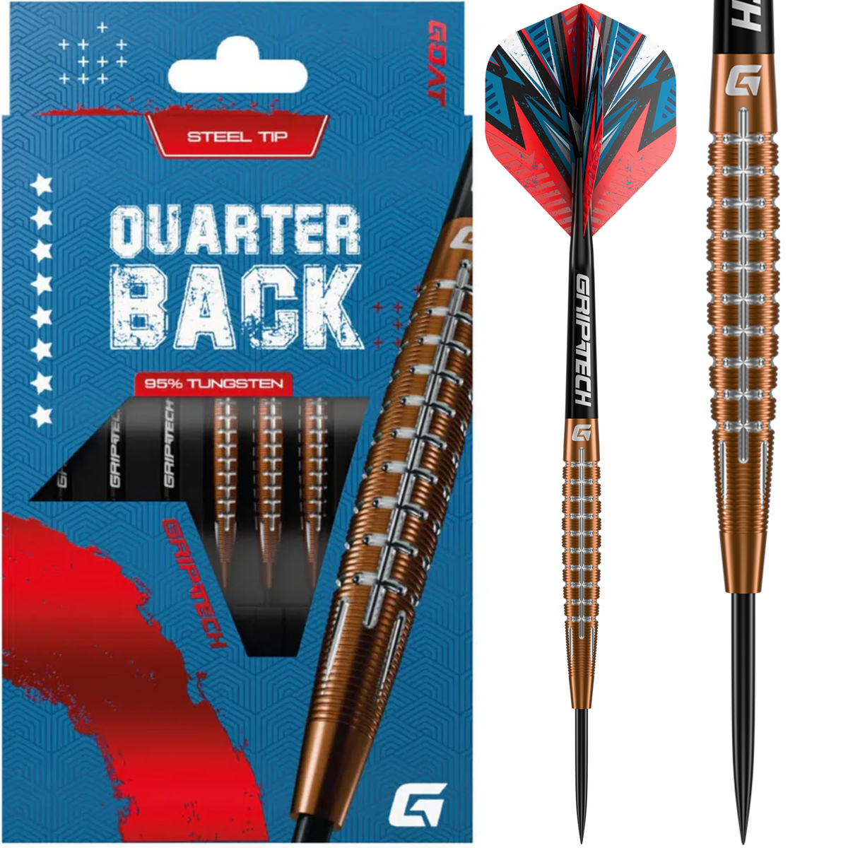 Buy GOAT Quarterback V1 95% Tungsten Darts | Universal Darts
