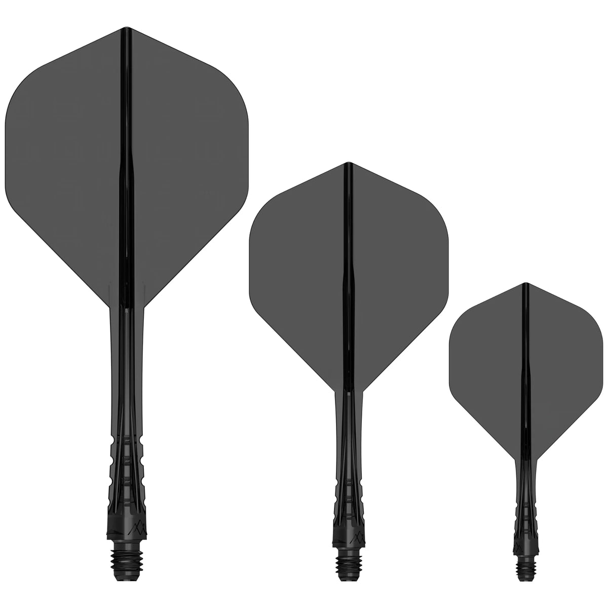 Buy Mission Force 90 Vortex Clear Black No2 Flights | Universal Darts