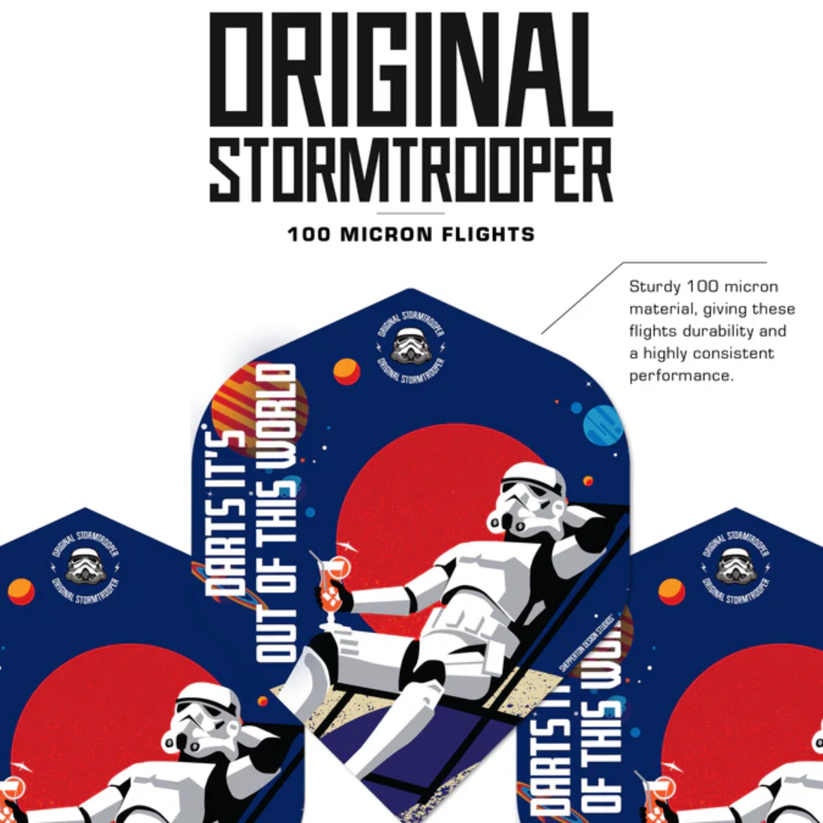 Original Stormtrooper Out Of This World Dart Flights | Universal Darts